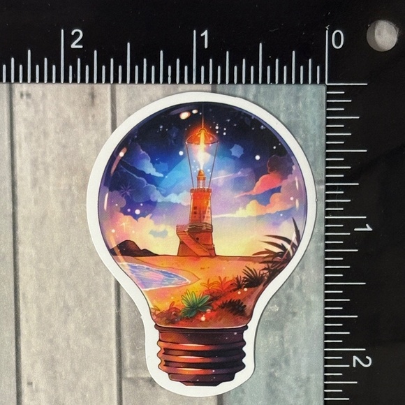 Design | 110 Whimsical Light Bulb Reusable Waterproof Vinyl Sticker ...